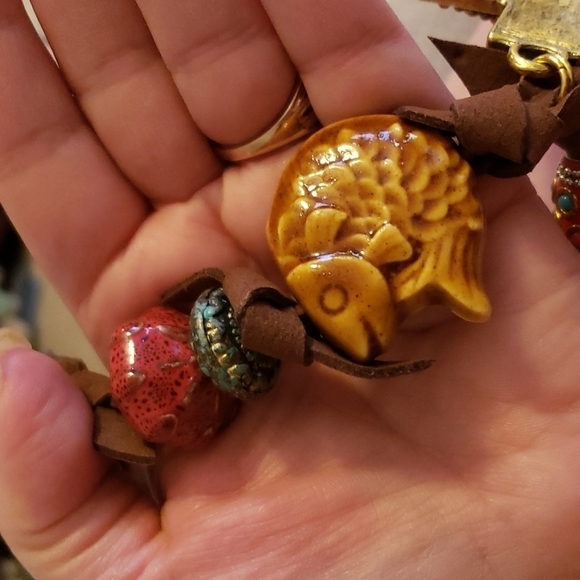 Treska | Jewelry | Nwt Treska Collection Multicolored Boho Cross ...